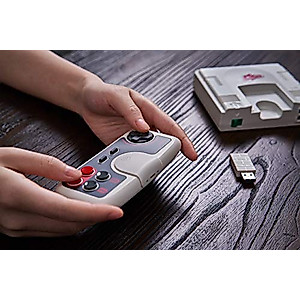 8Bitdo PCE 2.4G Wireless Gamepad for PC Engine Mini, PC Engine CoreGrafx Mini, TurboGrafx-16 Mini & Nintendo Switch (PCE Edition)