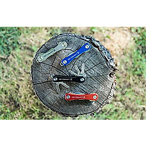 KeySmart Rugged - Multi-Tool Key Holder with Bottle Opener and Pocket Clip (up to 14 Keys, Titanium)