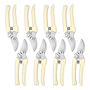 Professional Garden Scissors, Stainless Steel Bypass Pruning Shears, Garden Shears, Gardening Tools (1Pack )