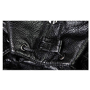 Ro Rox Iris Punk Goth PU Unisex School Uni Large Backpack