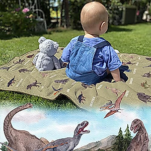 Dinosaur Blanket for Boys，Jurassic World Adults Dino Blanket，Soft Cozy Warm Throw Fleece Blanket for Couch Sofa Bed (Dinosaurs, 60" L x 50" W)