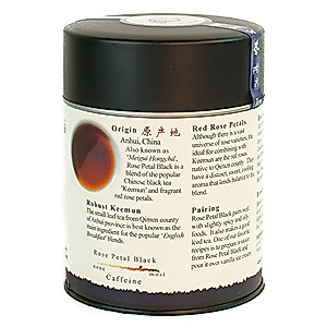 The Tao of Tea Rose Petal Black Tea, Loose Leaf, 4 Oz