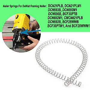 Nailer Springs for DEWALT DCN692 DCN690 DCN6901 N233943 N386480 DCN21PLB DCN21PLM1 DCN693M1 DCN690B BCF30PTB DCN692M1 Reset Replacement Kit