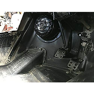 Pair of Universal Angled Speaker Enclosures Boxes Pods Surface Mount for Install of 6.5 Inch Speakers or Smaller
