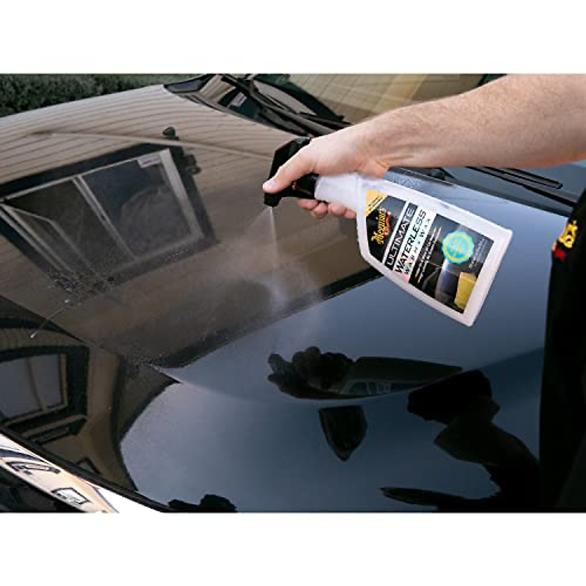 Meguiar's Ultimate Waterless Wash & Wax - Scratch-Free Waterless Car Wash That Makes Car Detailing Quick and Easy - 26 Oz