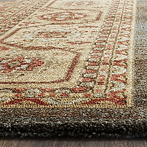 SAFAVIEH Mahal Collection 8' x 10' Navy / Natural MAH656E Traditional Oriental Non-Shedding Living Room Bedroom Dining Home Office Area Rug