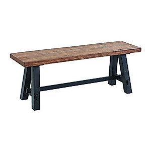 Alaterre Furniture Adam 48" L Solid Wood Bench