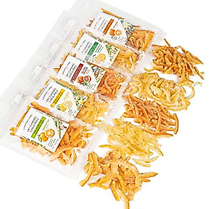 Dry Candied Japanese Citrus Peels - Variety Pack (Yuzu, Amanatsu, Iyokan, Kawachi Bankan & Blood Orange), 5.11 oz