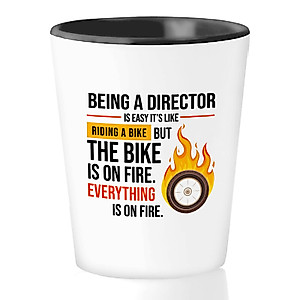 Bubble Hugs Director Shot Glass 1.5oz - Being A Director - Executive Manager Supervisor Minister Boss Chief Office Leader Curator Coordinator Filmmaker