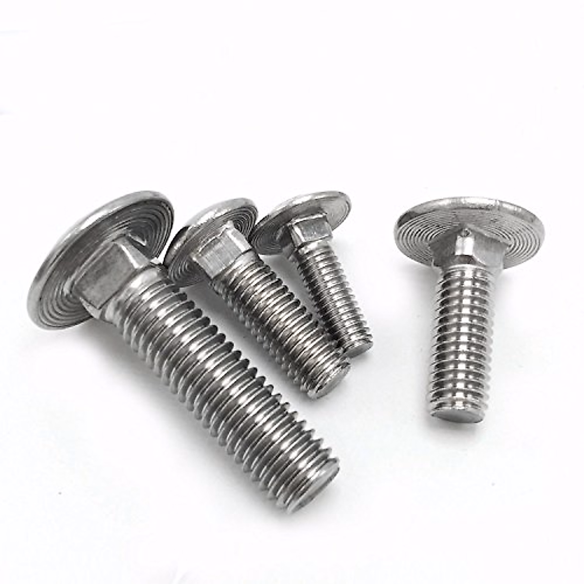 M8 x 80mm A2 Stainless Steel Carriage Bolt Coach Bolt,Right Hand Threads,Metric,8-Pieces
