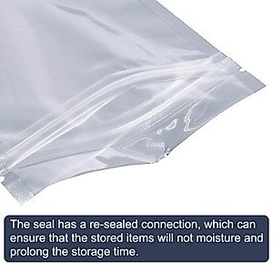 MECCANIXITY Holographic Bag 100 Pack 10cm x 6cm Resealable Smell Proof Bags for Food Storage