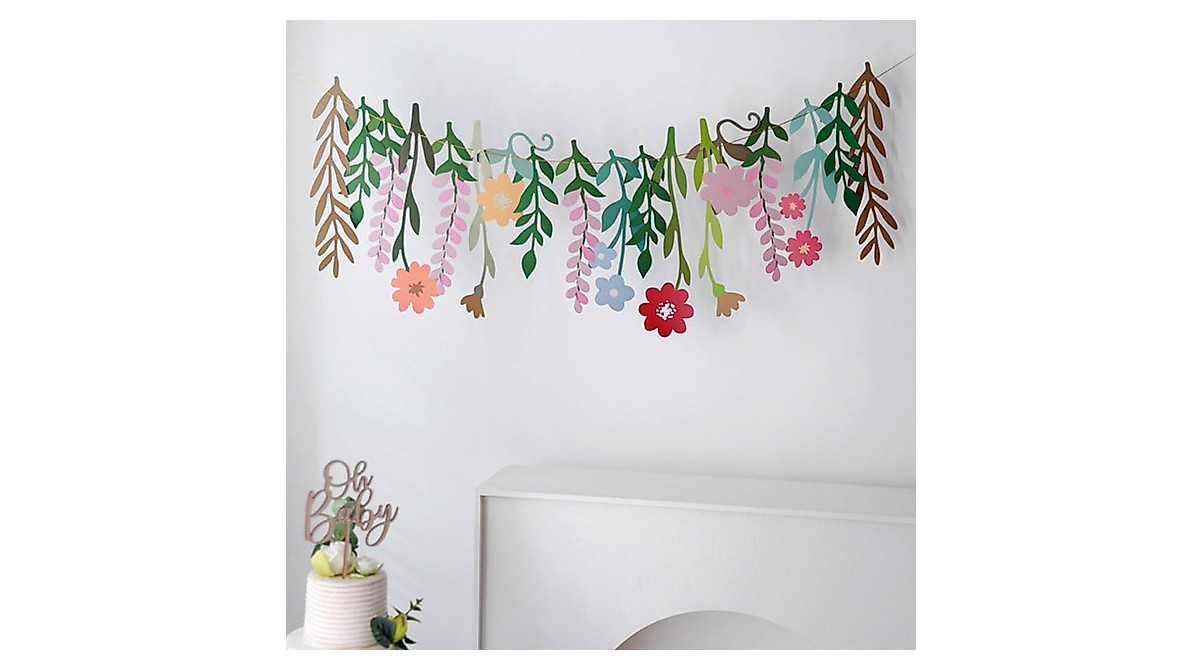 Colorful Wildflower Garland for Party Decorations