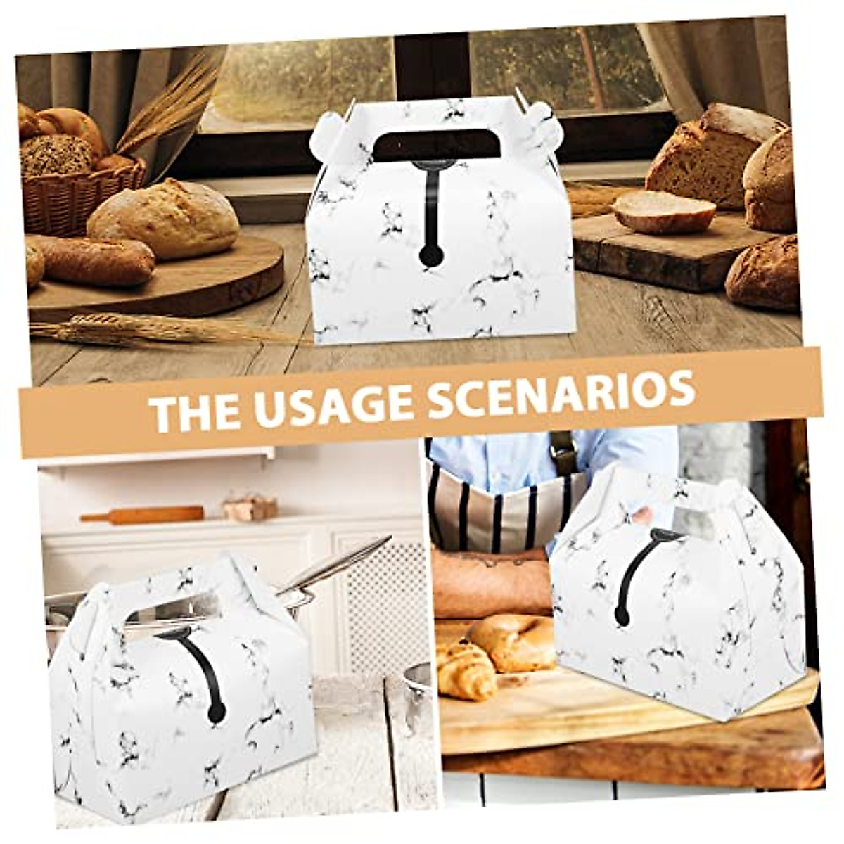 Laundry Soap Dispenser s 10pcs Boxes Baking Box Mini Cake Boxes Kraft Paper Candy Treat Boxes Cake Holders Dessert Paper White Birthday Cake Sandwich Container