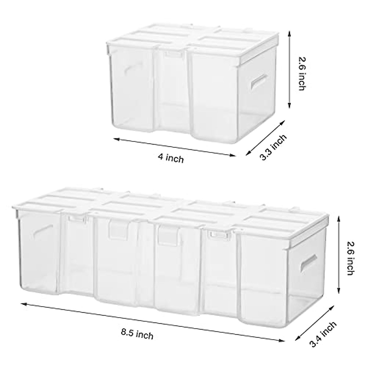 MIXPOWER 16 Detachable Sections 13.5-inch Toolbox, Removable Tool Box, Double side, Excellent Box for Storing Screws Nuts,Bolts and Small Tools