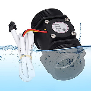 YF-DN40 Water Sensor Module Hall Turbine Flowmeter for Swimming Pool G1.5in Male Thread DC 3-24V