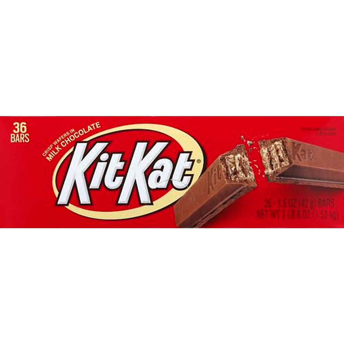KIT KAT Milk Chocolate Wafer Candy Bars, 1.5 oz (36 Count)