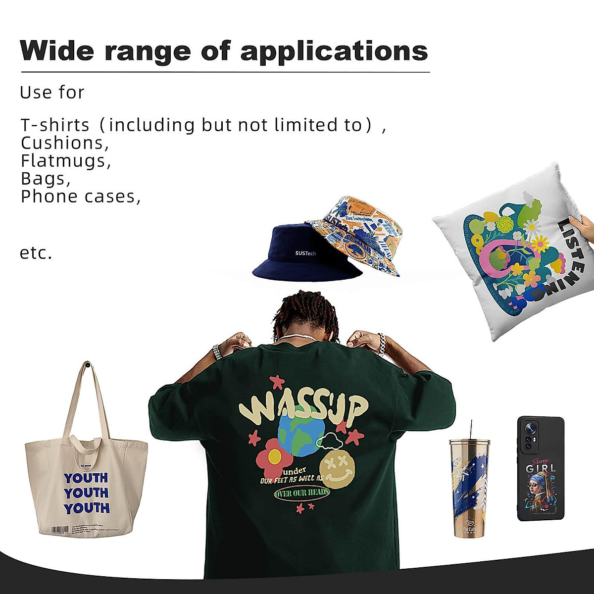 Spaceink SG500 SG1000 Sublimation Ink Cartridges for SAWGRASS Virtuoso SG500 SG1000 Printers - Upgraded Firmware 3.03 - (1*Black, 1*Cyan, 1*Magenta, 1*Yellow)