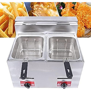 12L 2 Pan Server Food Warmer 3-Well Commercial Gas Bain Marie Buffet Countertop Food Warmer Steam Table Steamer Soup Warmer Adjustable Temp Gas Fryer Steamer Cooking Heating Pot