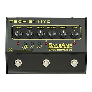 Tech 21 SansAmp Programmable Bass Driver DI Pedal