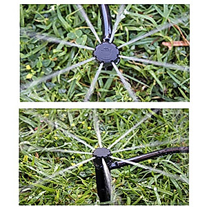 Goldenvalueable Drip Emitters 360 Degree Adjustable Water Flow Irrigation Drippers for Flower Beds, Vegetable Gardens, Herbs Gardens-50 PCS