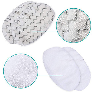 ZNBHEPA 4 Pack Replacement Pads for Bissell Powerfresh Hard Floor Steam Cleaner 1940 1440 1544 1806 2075 Series Steam Mop Compare to Part # 5938 & 203-2633.