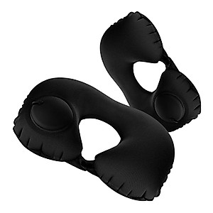 Portable U Neck Pillow Inflatable Travel Neck Pillow for Sleep Baby Car Seat Neck Support Pillow Cushion Headrest Head Protection for Airplane Train Pushchair Stroller Lightweight Washable