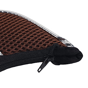 Andux Mesh Golf Iron Club Head Covers with Zipper Left and Right Handed 10pcs/Set (Coffee/gray)