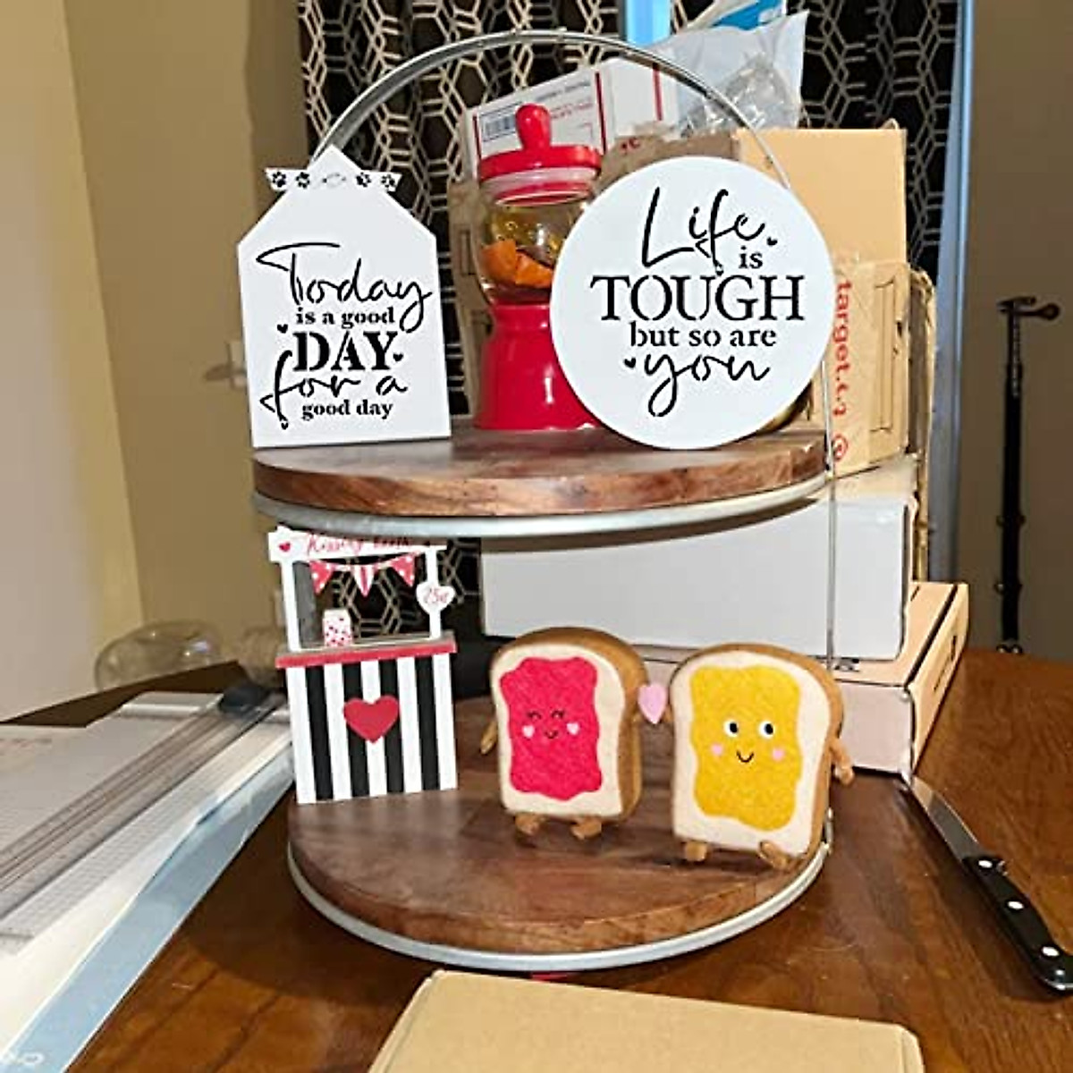 Word Stencils for Painting On Wood Sign Canvas Fabric, Reusable Welcome Farmhouse Burning Inspirational Art Craft Paint Stencil for Shirt Family Furniture Wall Card Making (20 Word 8in)