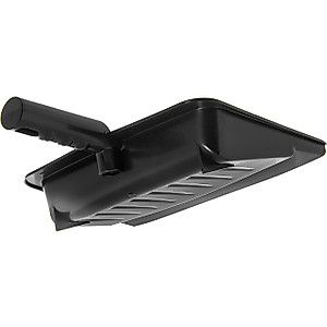 Carlisle FoodService Products 36143703 Flexible Plastic Dustpan, 12" Length, 12" Width, Black