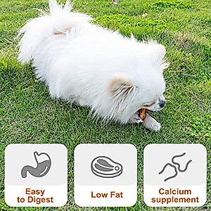 MON2SUN Dog Treats, Chicken Wrapped Calcium Dog Bones Without Rawhide, 2.3 Inch Training Treats for Teeth Cleaning and Fresh Breath, Dog Chews for Puppy and Small Dogs (28 Count - Pack of 1)