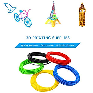 Printing Filament, 3D Printing Pen Filament Refills Flexibility 3D Printer PLA Filament 1.75mm 2 Rolls 3D Printer Filament Pen Filament