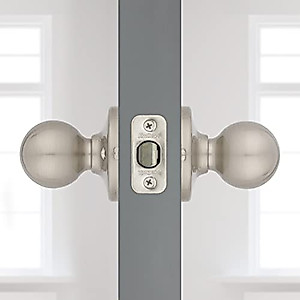 Kwikset 92001-518 Polo Hall and Closet Door Knob in Satin Nickel