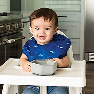 Tiny Twinkle Grey Silicone Bowl, 1 EA