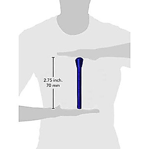 Reusable Long Metal Kitchen Straw Tube with Mini-Funnel for Outdoor Camping Travel - Picnic Must-have - Good for storage of Small Volume Drinks (Blue)