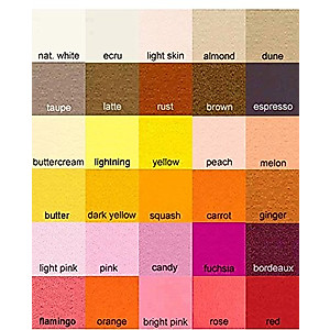 100% Wool Craft Felt - 8" X 12" Sheet - Butter