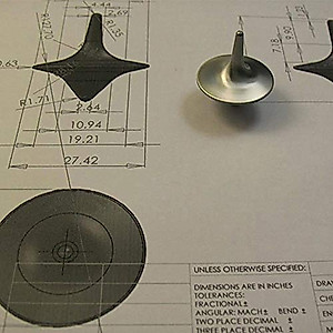 Metal Spinning Top Perfect Balance Desktop Gyro EDC Toy Zinc Alloy Silver Toy Gift