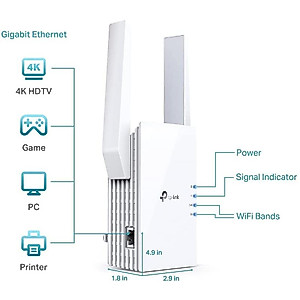 TP-Link - AX3000 Dual-Band Wi-Fi 6 Range Extender (Renewed)