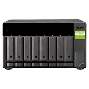QNAP TL-D800C 8 Bay Desktop JBOD Storage Enclosure with USB 3.2 Gen 2 Type-C Connectivity