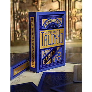 Tally-Ho MetalLuxe Blue Playing Cards