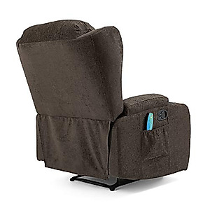 Christopher Knight Home Lavonia Massage Recliner, Brown + Black