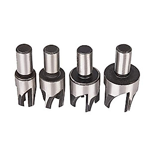 Rocaris 8pcs Wood Plug Cutter Drill Bit Set Straight and Tapered Taper Cutting Tool Cork Drill Bit Knife 6mm 10mm 13mm 16mm
