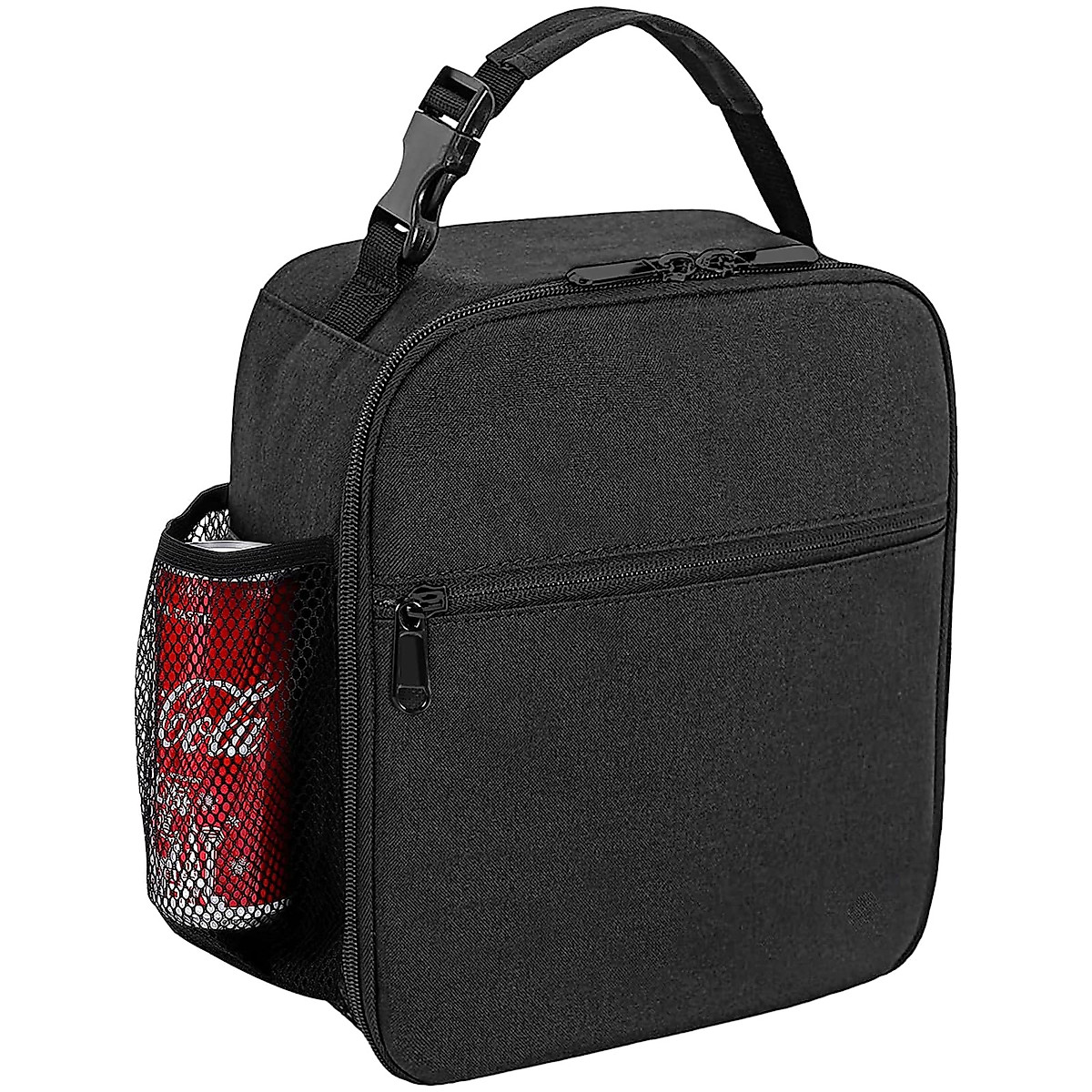 slticase Lunch Box for Men Women Adults, Insulated Lunch Bag for Office Work School Travel Picnic- Reusable Portable Soft Lunch box, School Thermal Meal Tote Bag Set Black