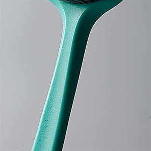 INGVY Dry Brushing Body Brush Improve Skin Health and Beauty Brushing Back Scrubber Gentle Exfoliation Bath Brush Long Handle Handheld Oval Head