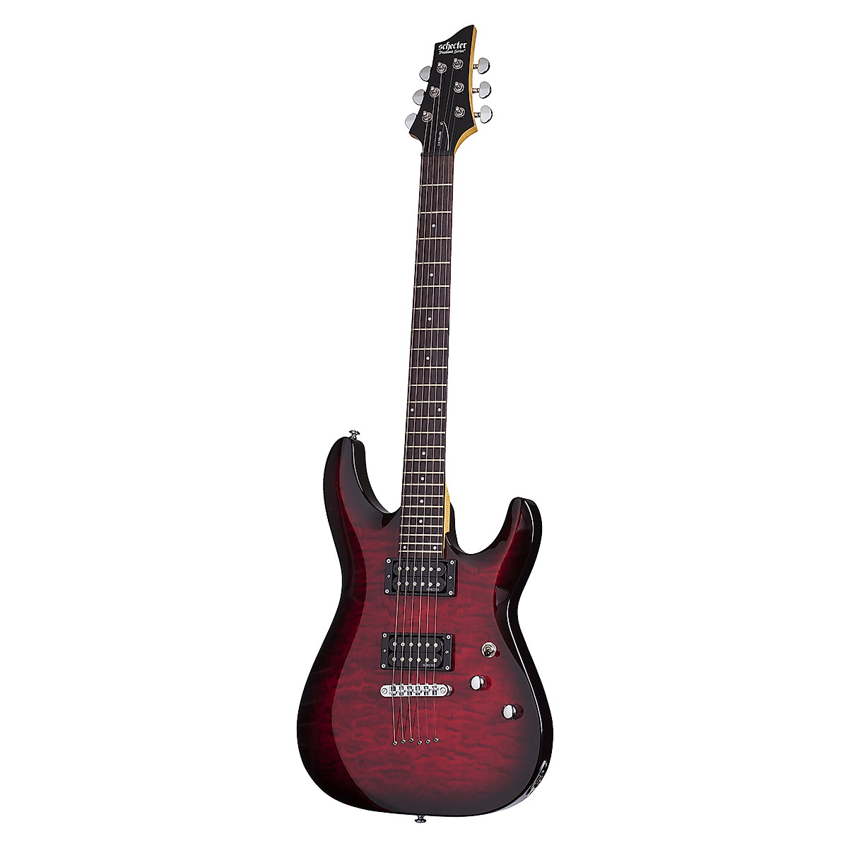 Schecter C-6 Plus Solid-Body Electric Guitar, STCB