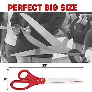 Grand Opening Ribbon Cutting Ceremony Kit 25" Grand Opening Ribbon and Scissors for Special Events Inaugurations and Ceremonies