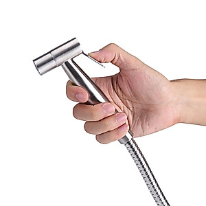 Handheld Bidet Toilet Sprayer, Stainless Steel Bathroom Bidet Sprayer Set, Baby Cloth Diaper Sprayer, Wall or Toilet Mount with G1 / 2 Thread