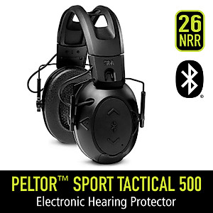 Peltor Sport Tactical 500 Smart Electronic Hearing Protector with Bluetooth Technology & Gel Hearing Protector Replacement Hygiene Kit