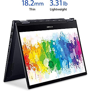 ASUS VivoBook 14" FHD LED 2-in-1 Touchscreen Premium Laptop | AMD Ryzen 5 5500U | 20GB DDR4 RAM | 1TB SSD | Fingerprint | HDMI | Windows 10 | Black | with Microsoft Office Bundle