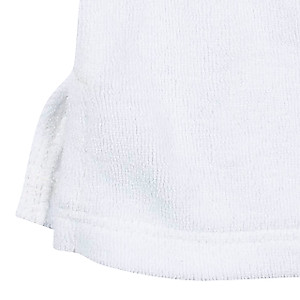 Gerber Unisex Baby Toddler Hooded Kangaroo Pocket Terry Cover Up, White, 3T