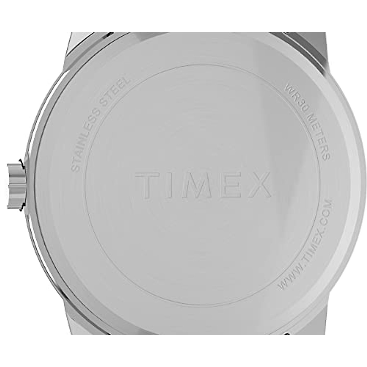 Timex Men's Easy Reader 38mm Perfect Fit Watch – Silver-Tone Case White Dial with Silver-Tone Expansion Band